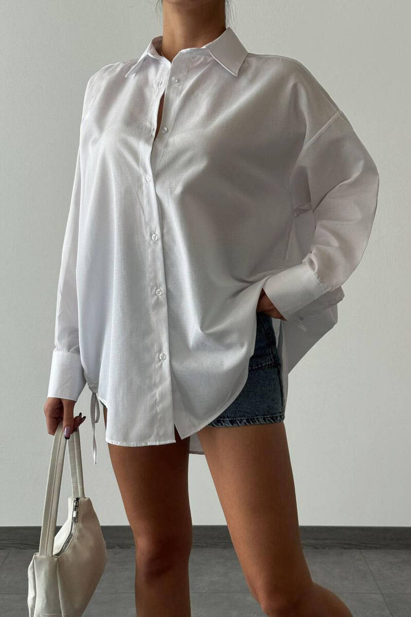 ONE COLOR WOMAN SHIRT WHITE-E BARDHE SHIRTS BS-7427