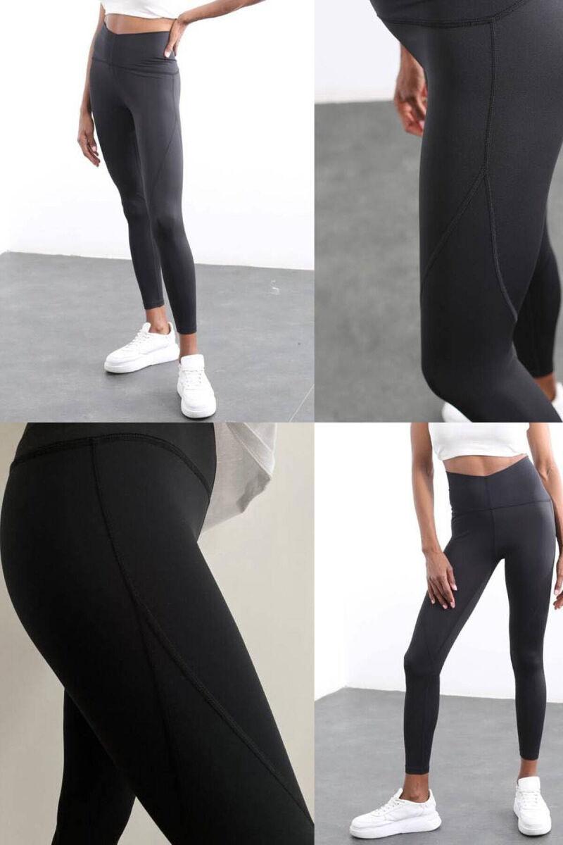 WIDE LEG SIMPLE WOMAN LEGGINGS BLACK LEGGINGS GN-850
