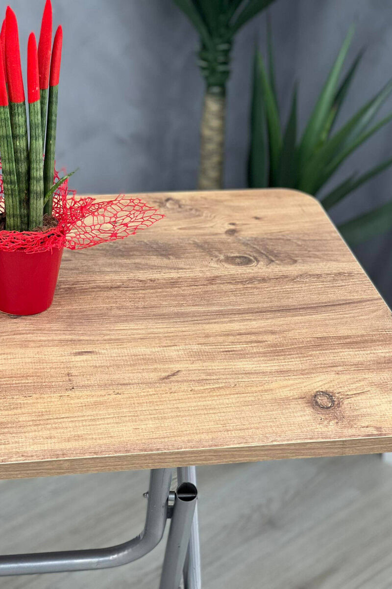 WOODEN SIMPLE FOLDING TABLE LIGHT BROWN FOLDING TABLES OY-60X90